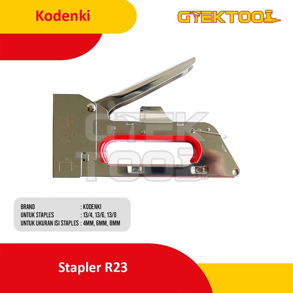 Jual Kodenki Stapler Gun R23 Alat Staples Tembak Jok Motor Sofa 13/6 13 ...