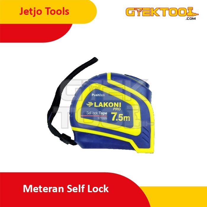 Jual Jetjo Tools Meteran Auto 7,5m x 25mm Measuring Tape Self Lock ...