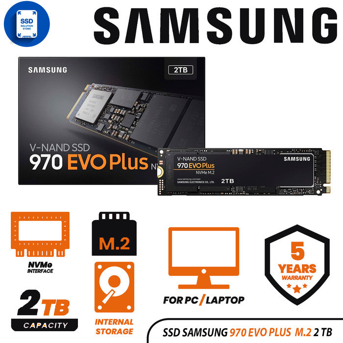Jual SAMSUNG SSD 970EVO PLUS 2TB - NVME SSD M.2 - GARANSI 5 TAHUN ORIGINAL BEST QUALITY | Shopee ...