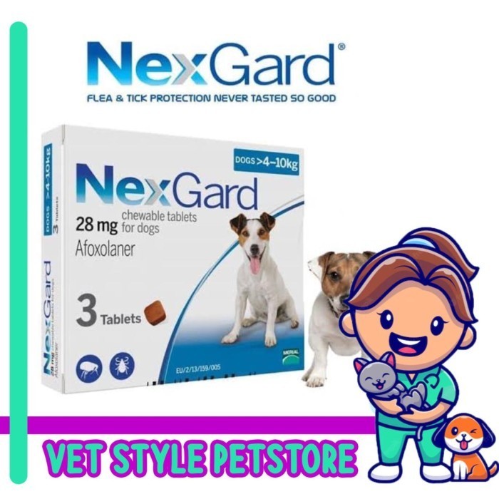 Jual obat kutu x anjing nexgard M 4-10 kg / Tablet | Shopee Indonesia