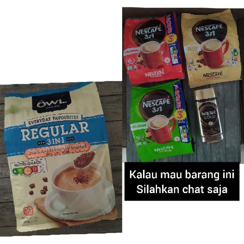 Jual Owl Freeze Dried Coffee Regular 3 in 1 Nescafe Papparich Singapore ...