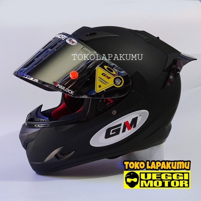 Jual HELM PAKET GANTENG GM RACE PRO FULL FACE | Shopee Indonesia