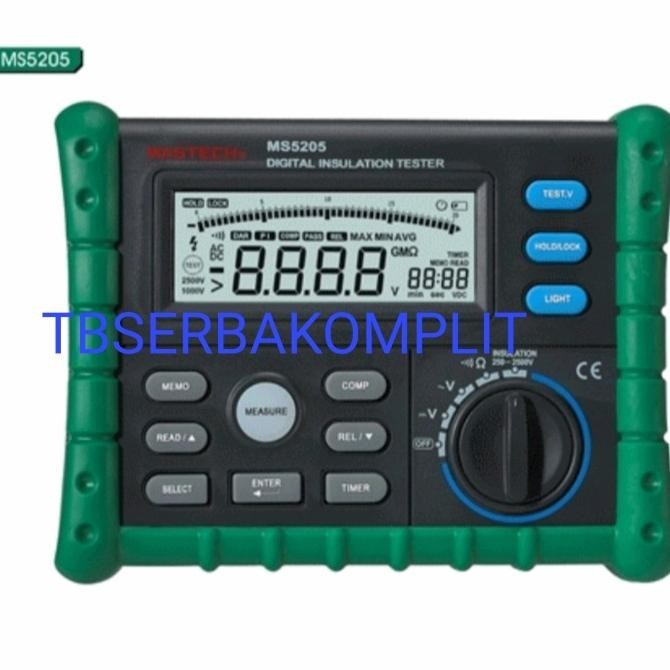 Jual (sumb) alat ukur listrik 2500 v volt megger meger ms-5205 mastech ...