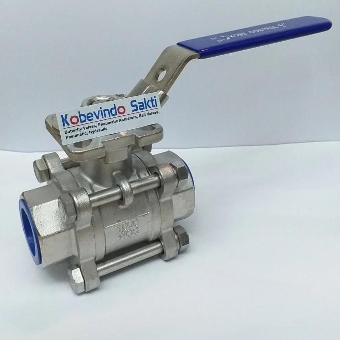 Jual Special Price!! Ball Valve 3Pc Stainless 316 Port 1/2" Kobe ...