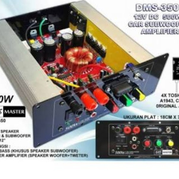 Jual Power Kit Bass Monoblock Bass Master Dms 350...500 Watt Murni | Shopee Indonesia