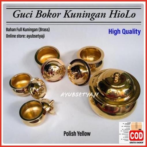 Jual Flash Sale Guci Kuningan 03 (D10.9) Bokor Kuningan Antik Full ...