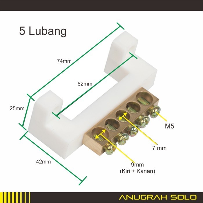 Jual ^^^^^] Terminal Grounding Busbar dengan Isolasi Terminal Arde ...
