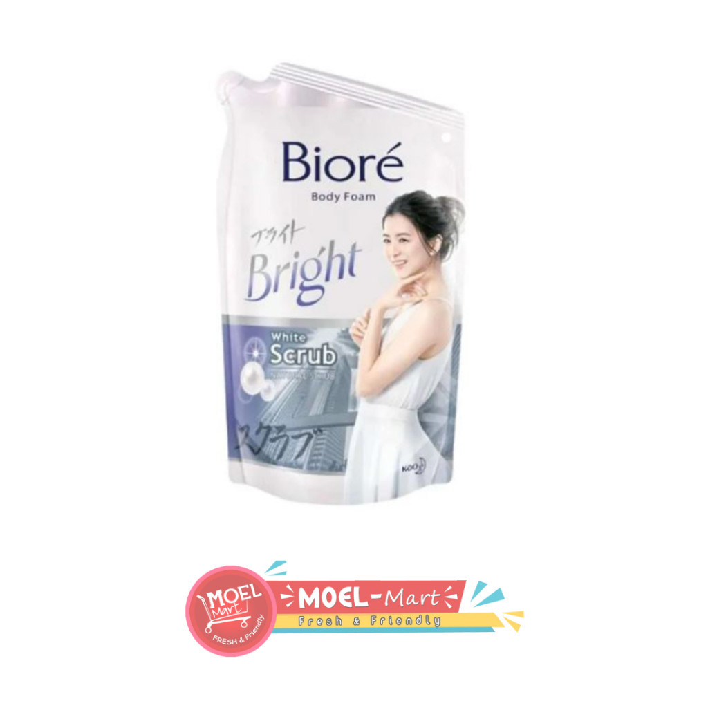 Jual BIORE Body Foam Whitening Scrub Refill 450ml | Shopee Indonesia