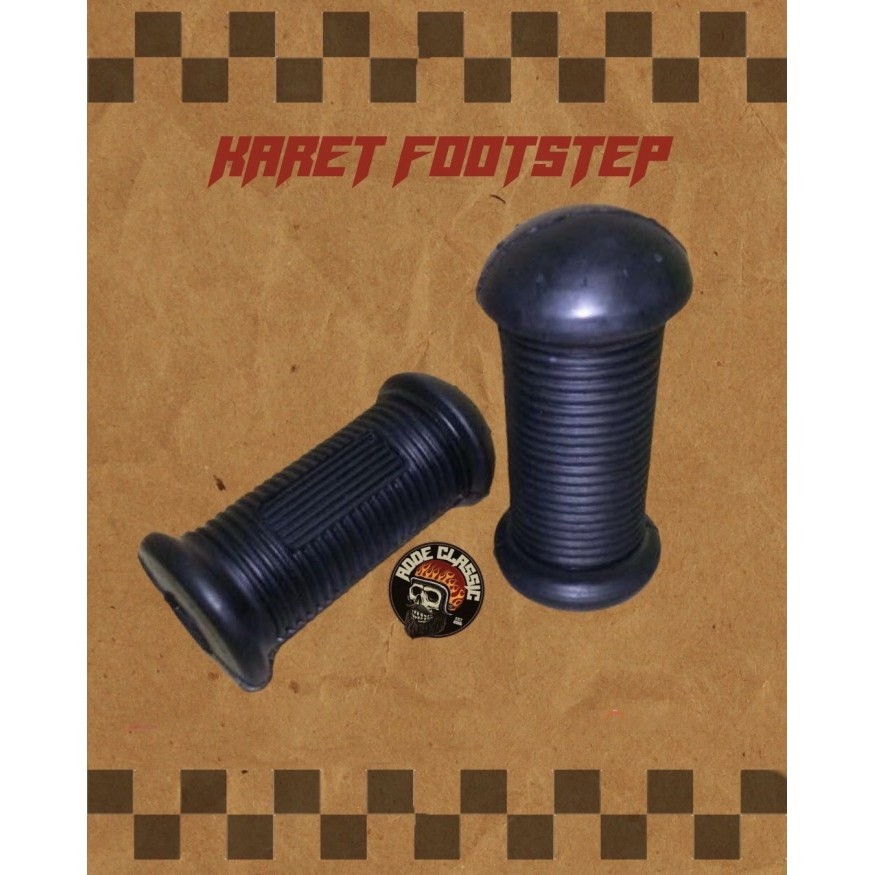 Jual Karet Footstep Polos Motor Klasik Kostum Japstyle Bratsyle Chopper ...