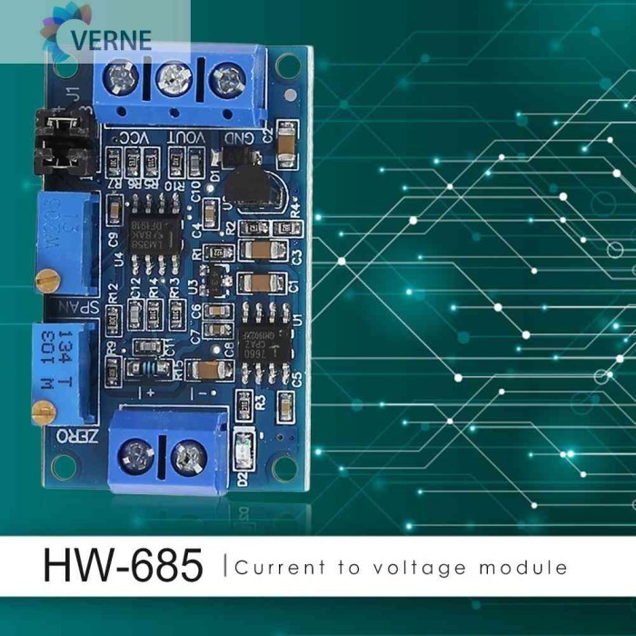 Jual Hw-685 Modul Arus Ke Tegangan0/4-20Ma Ke 0-3.3V/5V/10V Pemancar ...