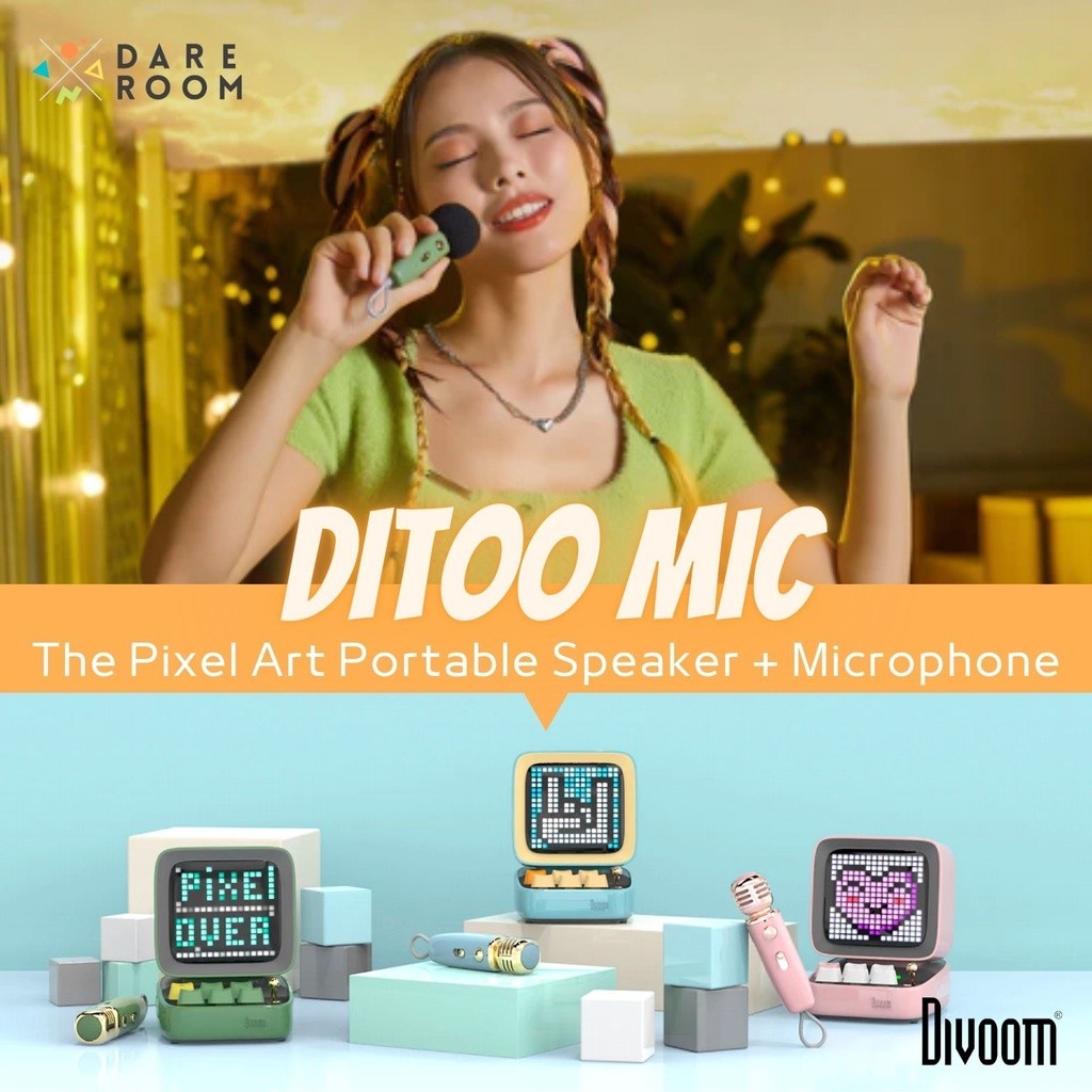 Jual Divoom DITOO Pro / DITOO Mic Pro Pixel Art Speaker Bluetooth ...