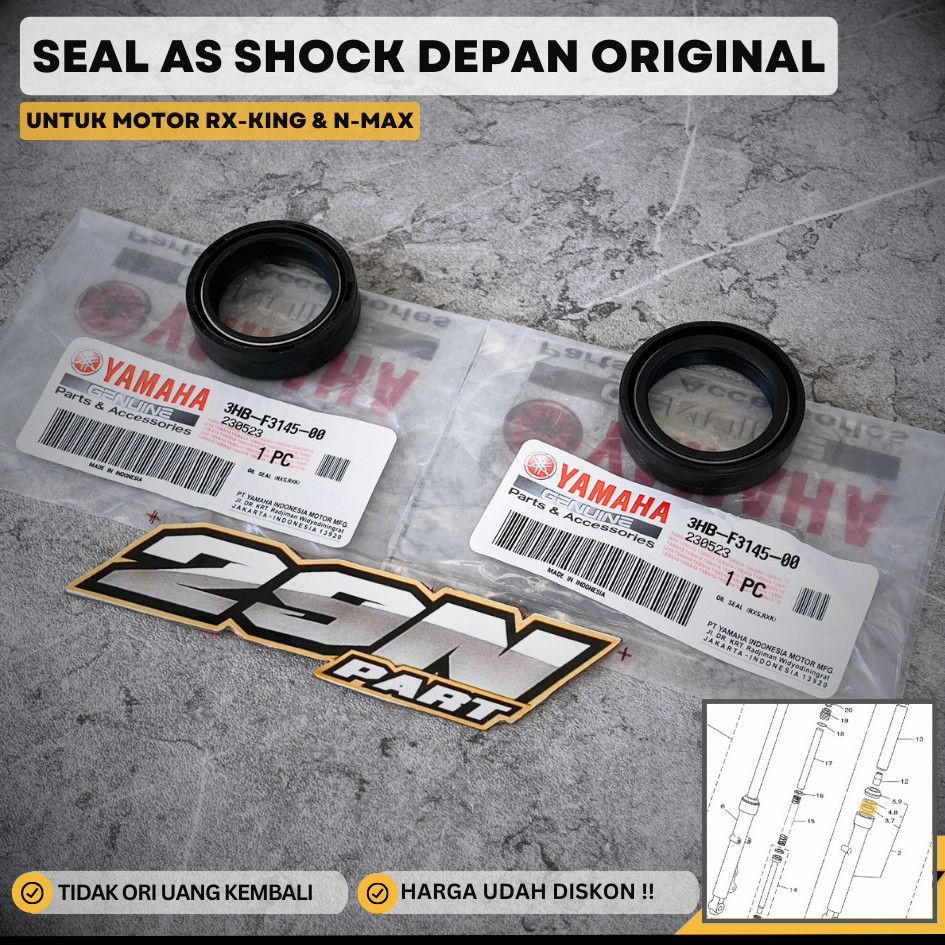 Jual Sil Seal shock shok depan Rx King Rxking Rxk Rxs Original 3HB-F3145-00 | Shopee Indonesia