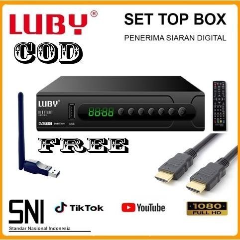 Jual Paket Set Top Box Luby Dvb-T2-01 Stb Luby Set Box Free Dongle Wifi | Shopee Indonesia