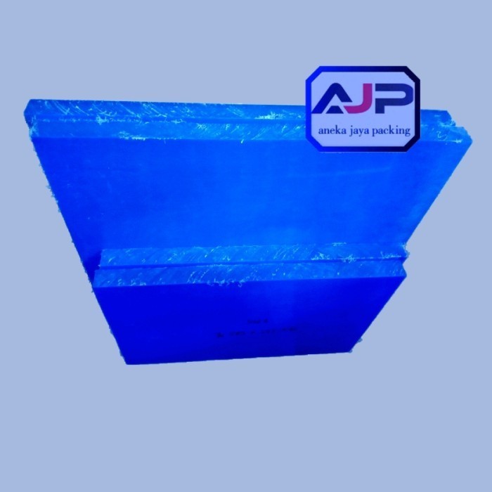Jual nylon mc blue sheet 35mm x 10cm x 100cm hard nylon biru lembaran | Shopee Indonesia