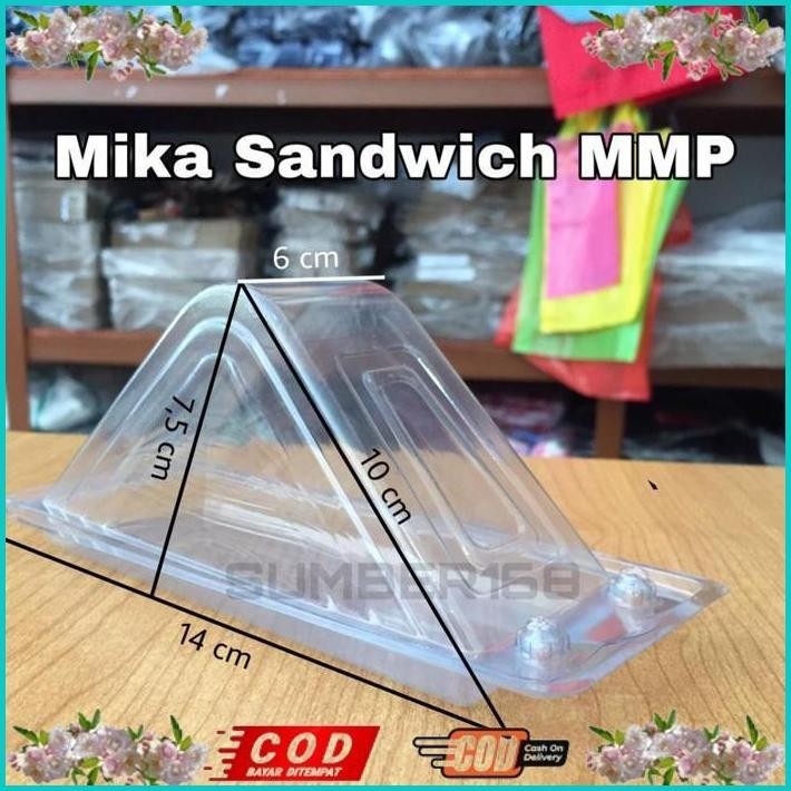 Jual READY [50 PCS] MIKA SANDWICH / SANDWICH SEGITIGA TERBARU | Shopee ...