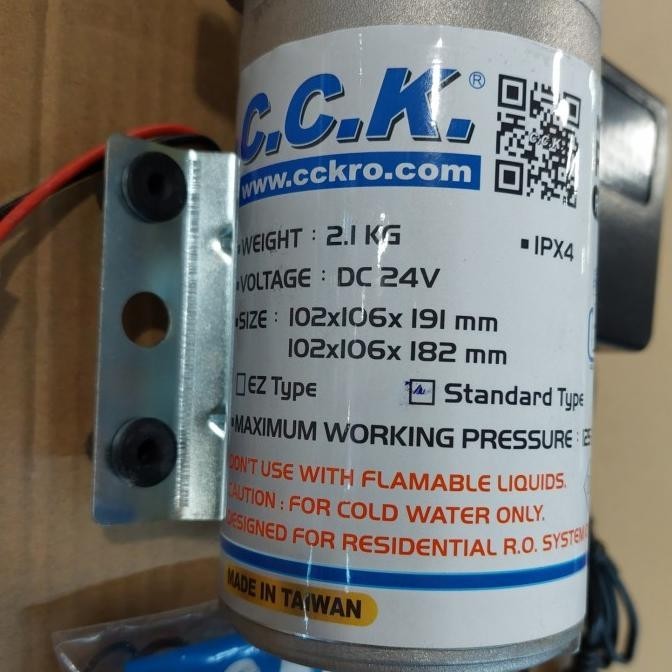 Jual Pompa Ro Cck 24 Vdc - Taiwan / Pompa Booster Pump Reverse Osmosis | Shopee Indonesia