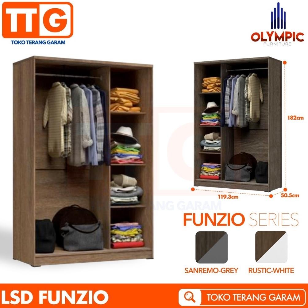 Jual DFG OLYMPIC LEMARI PAKAIAN 2 PINTU SLIDING MINIMALIS LSD FUNZIO TERLARIS | Shopee Indonesia