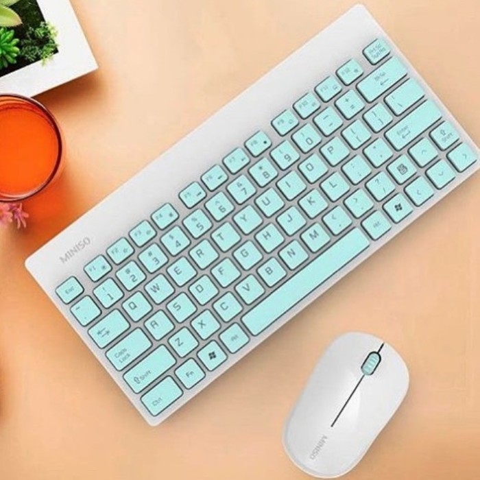Jual Set Keyboard Dan Mouse Wireless Miniso | Shopee Indonesia