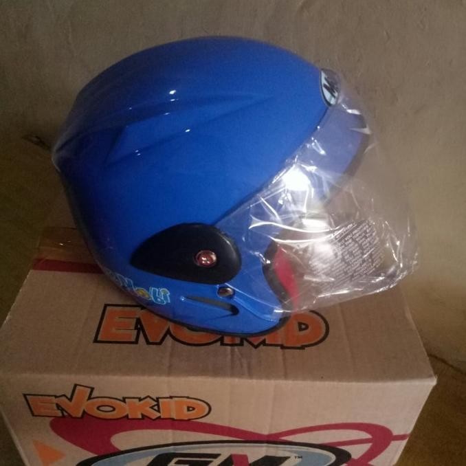 Jual Helm Anak Evo Teen Merek M&G Warna Biru Doraemon Kualitas Premium ...