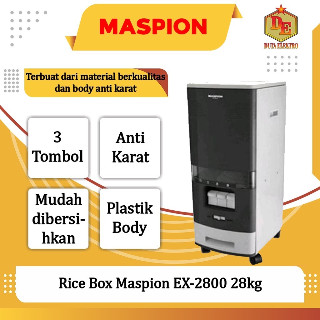 Jual Rice Box Maspion EX-2800 28kg | Shopee Indonesia