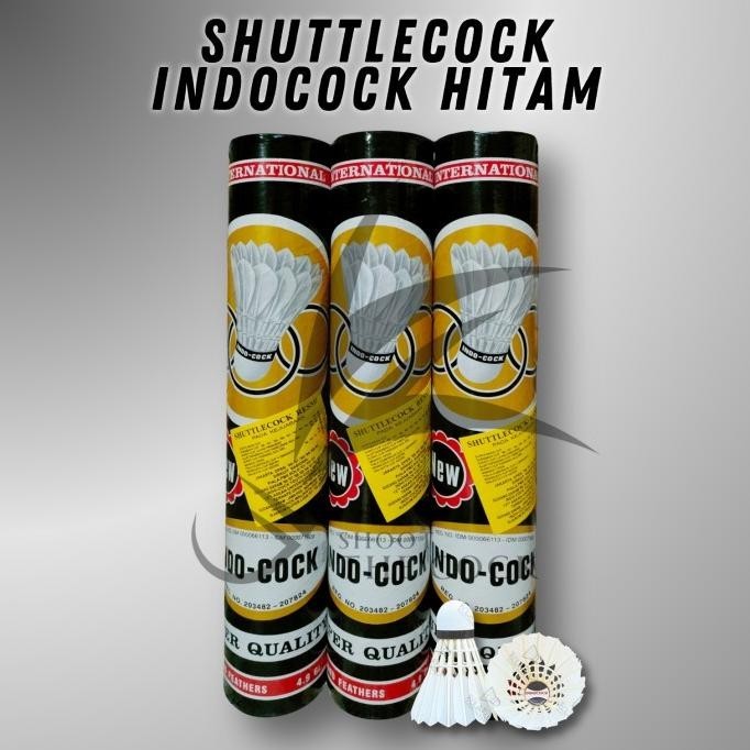 Jual Original Shuttlecock/Cock/Kok Indocock Hitam Premium Berkualitas ...