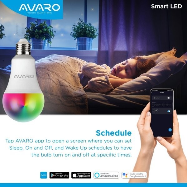 Jual Avaro - Lampu Smart Wifi Led 9W Smart Bulb (Rgb+ Ww) | Shopee Indonesia