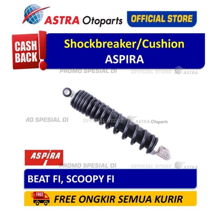 Jual Shock Breaker Aspira Motor Beat Fi, Scoopy Fi H2-52400-K25-1700 | Shopee Indonesia
