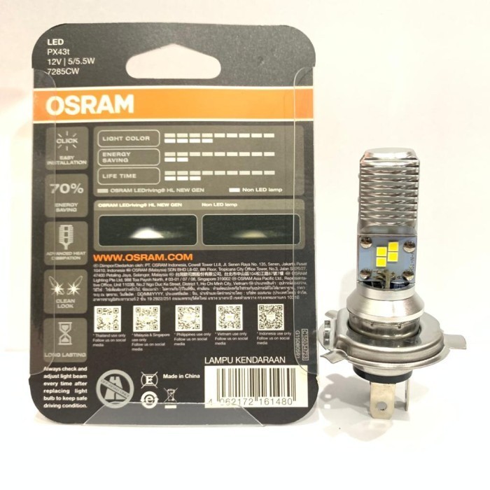 Jual Bohlam Lampu Depan Osram Led H4 Megapro Cb150R Cbr 150 Verza | Shopee Indonesia