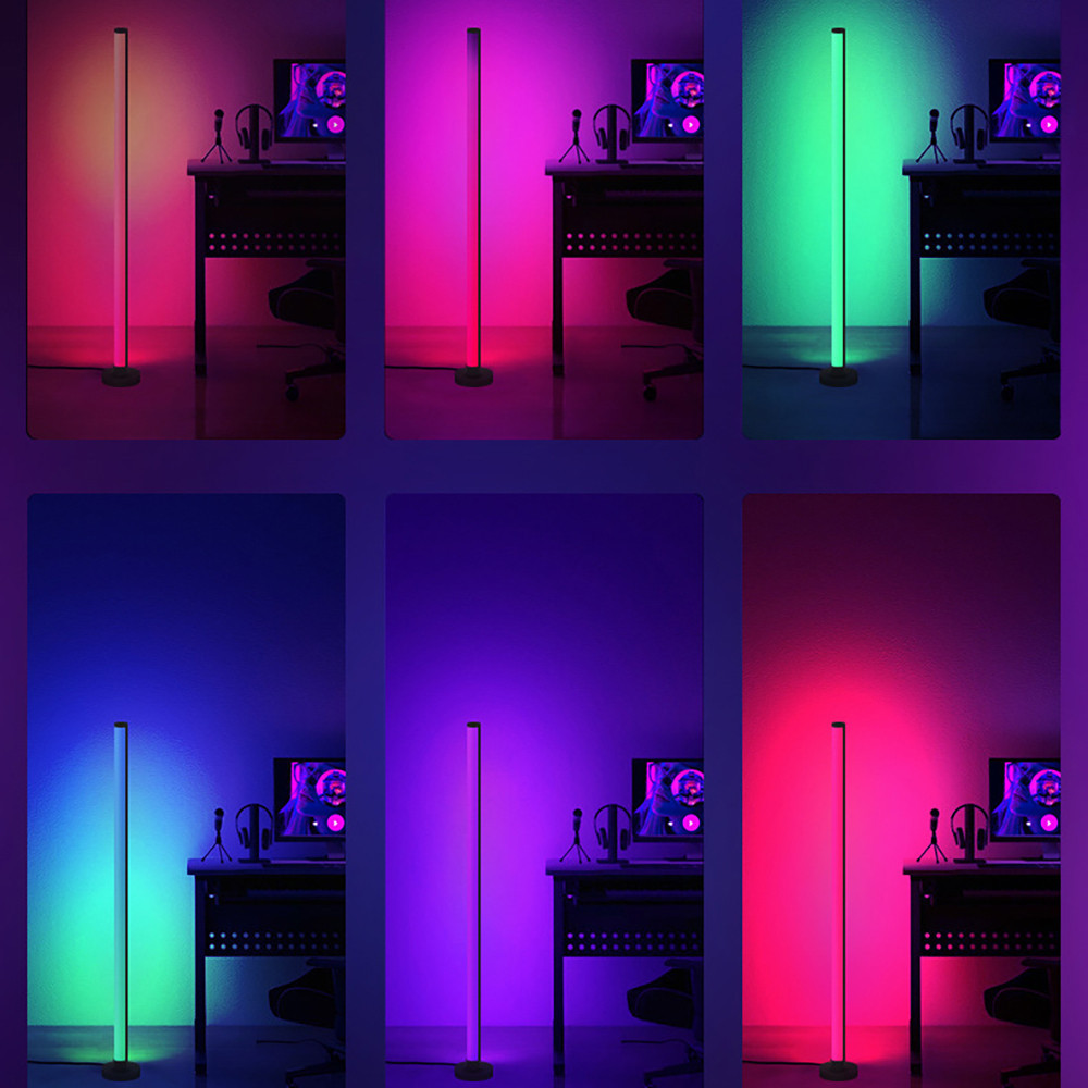 Jual LAMPU SMART LED RGB GAMING Standing Lamp Corner RGB with Remote ...
