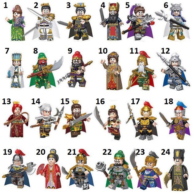 Jual Three Kingdom Samkok 3 Raja Cao Wei Dong Han Liu Bei Minifigure ...