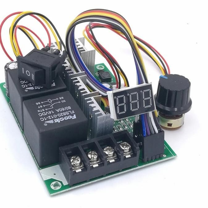 Jual DC Motor Speed Controller Display 2200W 10-55V 12V 24V 40A PWM Dimmer | Shopee Indonesia