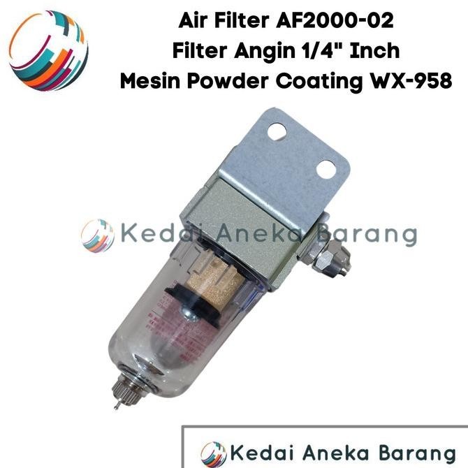 Jual Air Filter Angin Udara 1/4" AF2000-02 AF2000 02 Powder Coating WX ...