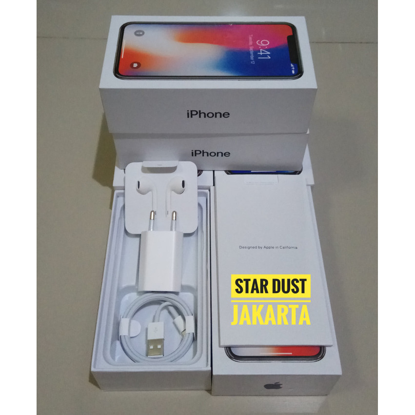 Jual Fullset Original Dus Box Iphone X Model Charger Kaki 2 Indo ...
