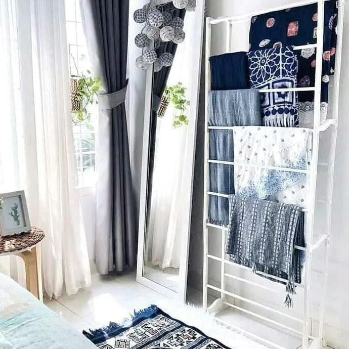 Jual Stand Ladder Hanger Rak Tangga Sajadah Mukena Jilbab Handuk ...
