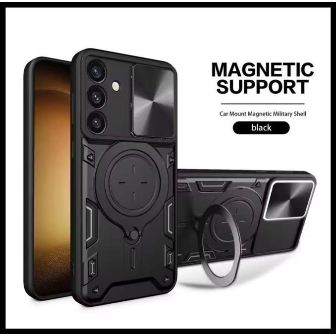 Jual Samsung Galaxy A05/ A05S Pattern Armor Ring Magnetic Hard Case ...