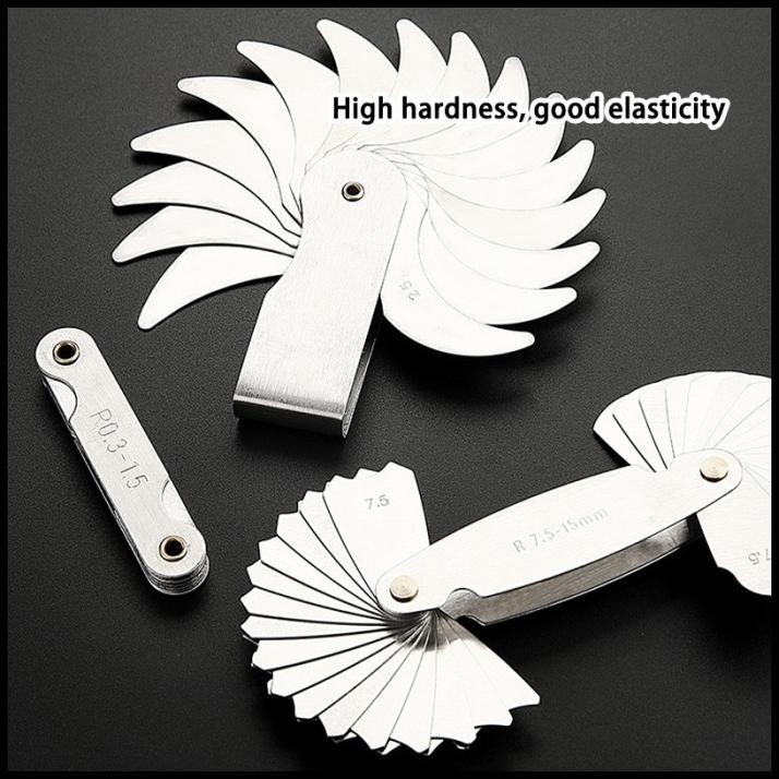 Jual BEST DEAL RADIUS GAUGE STAINLESS STEEL PENGUKUR RADIUS / ALAT UKUR CELAH R2530 ...