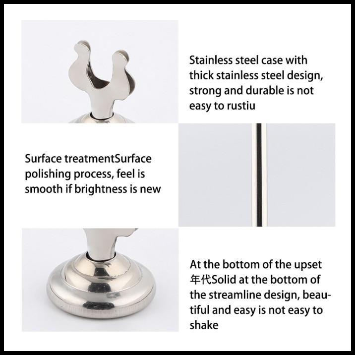 Jual TERBARU TABLE MENU HOLDER STAINLESS STEEL / STAND MENU MEJA ...