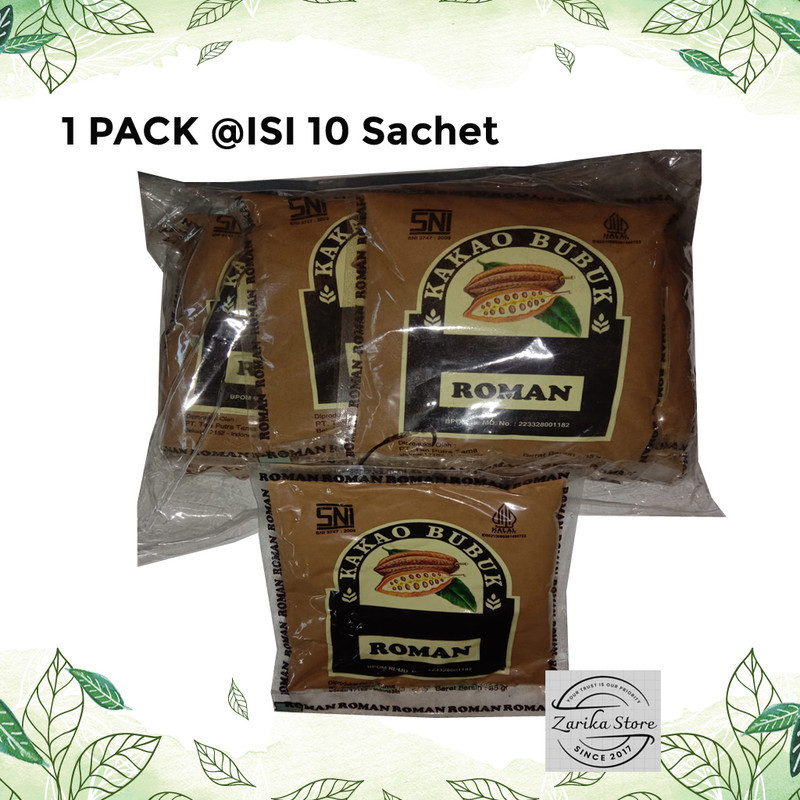Jual Coklat Roman /Coklat Bubuk / Cacao Powder / 1 Pack @Isi 10 Sachet ...