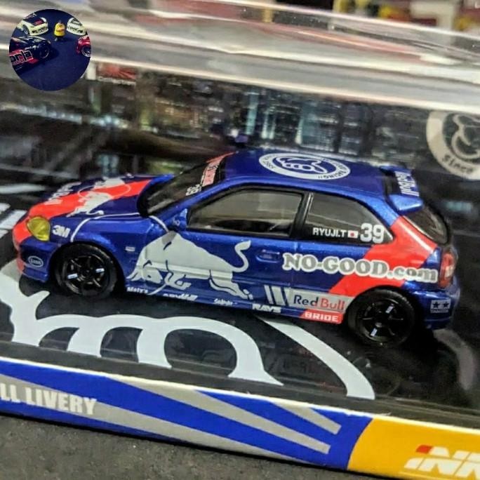Jual DIECAST INNO64 HONDA CIVIC TYPE R EK9 NO GOOD RACING RED BULL LIVERY SEGEL T3005 | Shopee ...