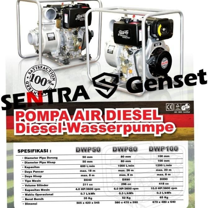 Jual Pompa Irigasi Alkon Solar Diesel 2 Inch Dwp 50 Water Pump Starke ...