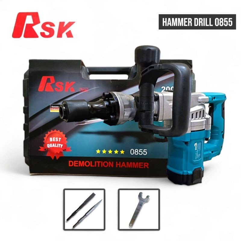 Jual Mesin Bor Jack Hammer Demolition Beton Bobok RSK 0855 Hammer Drill ...