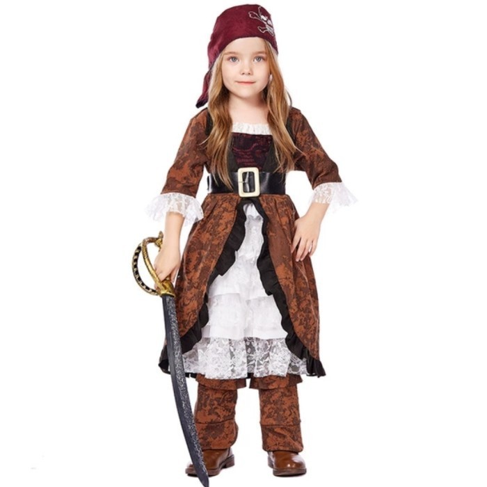 Jual Caribbean Pirate Girl Costume Halloween Costume Kostum Bajak Laut ...