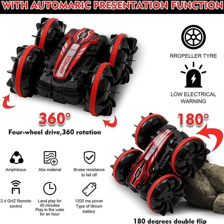 Jual u-45 Mainan Anak Mobil Remote Control Sensor Tangan 2in1 Amfibi ...