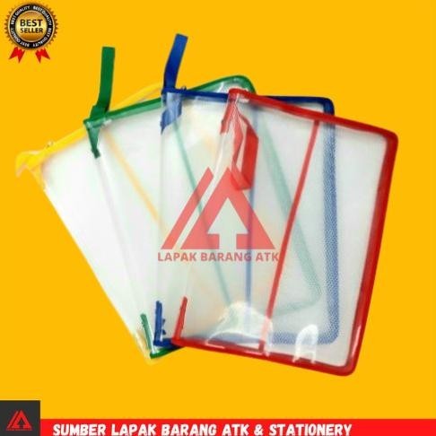 Jual Map Plastik Sleting Jaring / Tempat Dokumen Harga 1 Pak Isi 12 Pcs ...