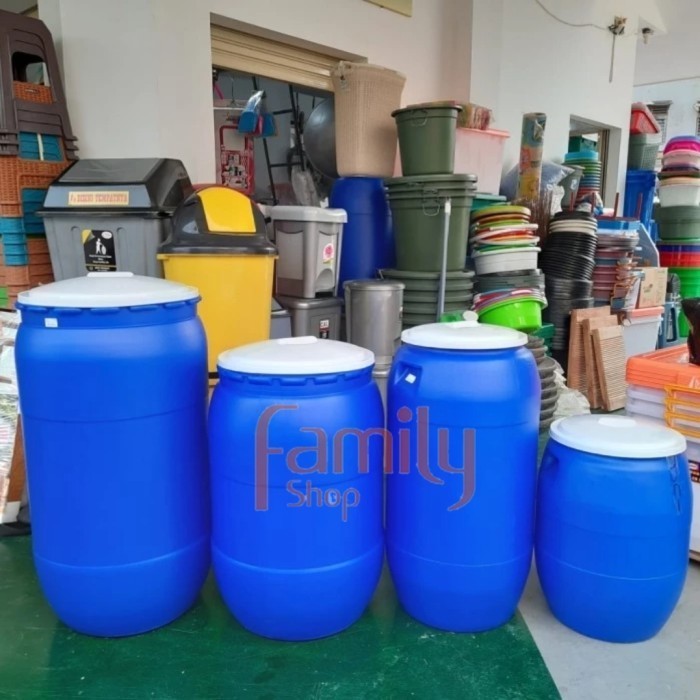 Jual Gojek Tong Air 150 L / Gentong Air 150 Liter Biru Green Leaf Ori ...