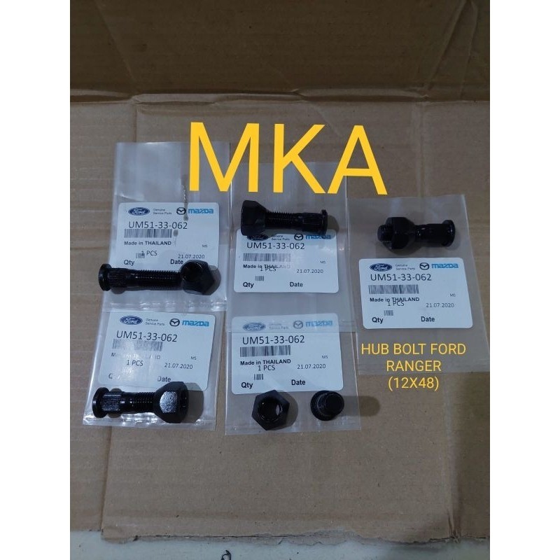 Jual HUB BOLT BAUT RODA PLUS MUR FORD RANGER (12X48) P/N UM51-33-062 ...