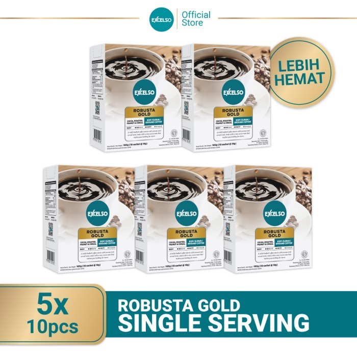 Jual Excelso Kopi Single Serving Robusta Gold Pack Of 5 Folding Box ...
