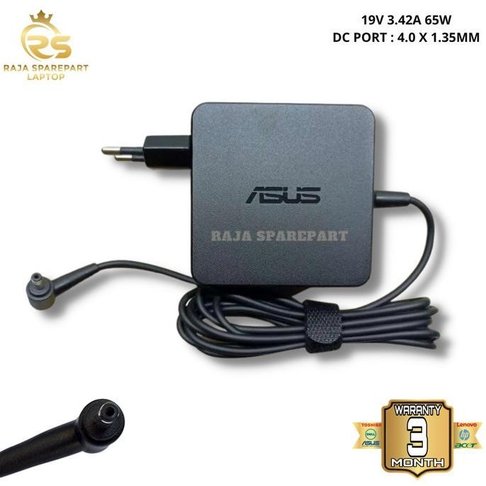 Jual Adaptor charger casan original laptop asus A409 A409F A409FJ 19V 3.42A | Shopee Indonesia