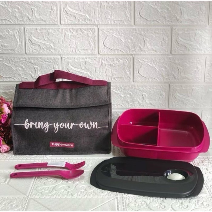 Jual Kotak Bekal Makan Tupperware Byo Lunch Box Set | Shopee Indonesia