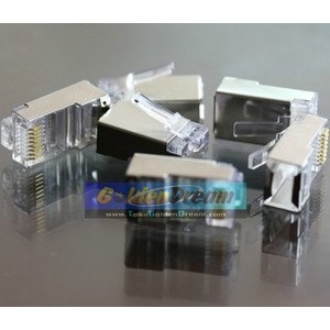 Jual Jack RJ45 Metal Shielded Kepala LAN Ethernet Network Connector ...
